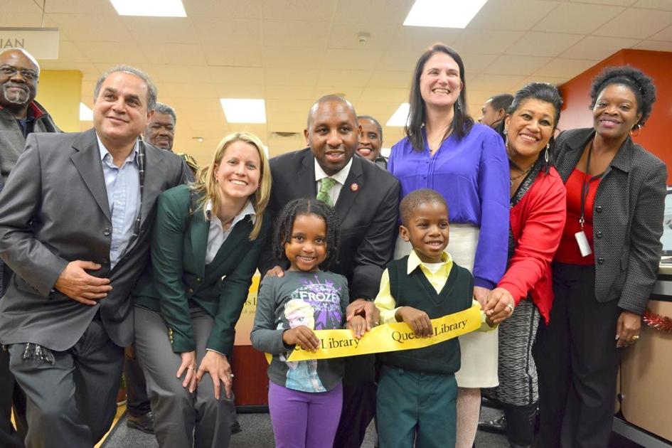 Ribbon cutting at the Rosedale Library | | qchron.com