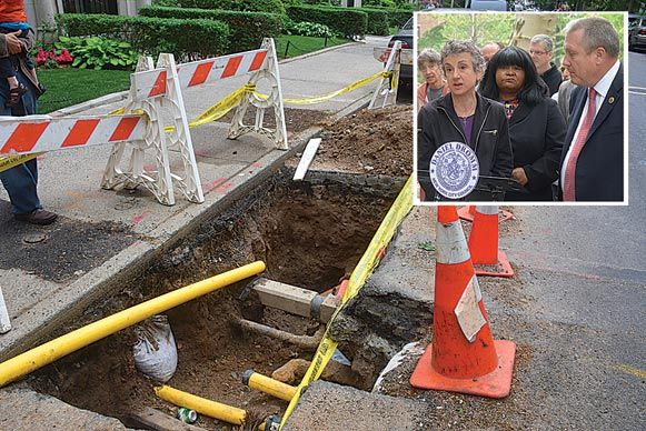 Deep pits, exposed pipes spook co-op | | qchron.com