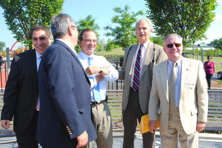 Mayor cuts ribbon on Elmhurst Park | | qchron.com