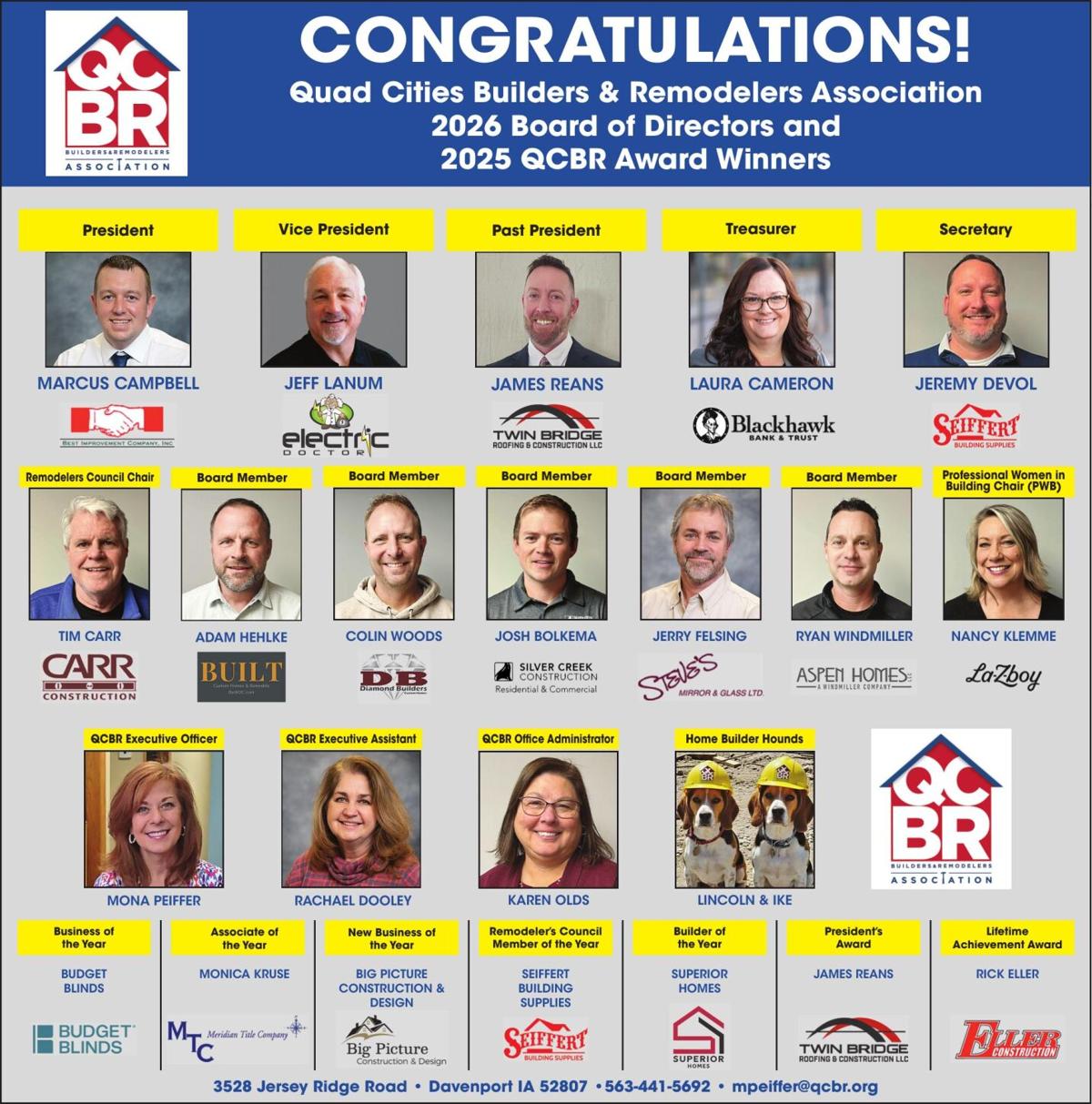 QUAD CITIES BUILDERS & REMODELERS ASSOCIATION - Ad from 2026-01-25