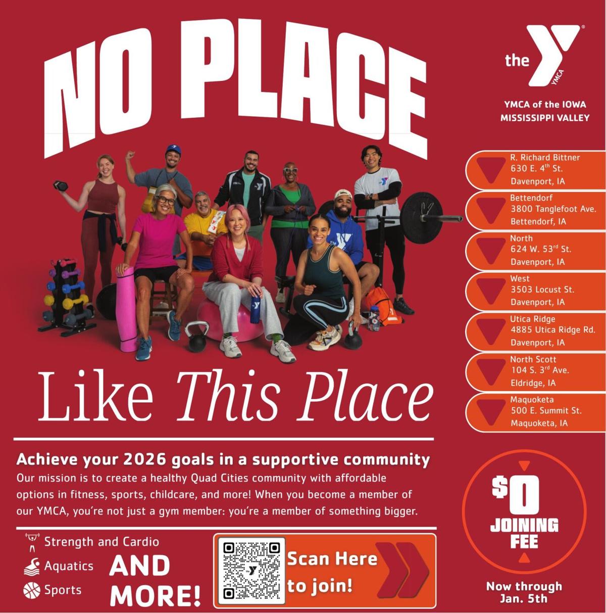 YMCA OF THE IOWA MISSISSIPPI VALLEY - TRADE - Ad from 2025-12-26