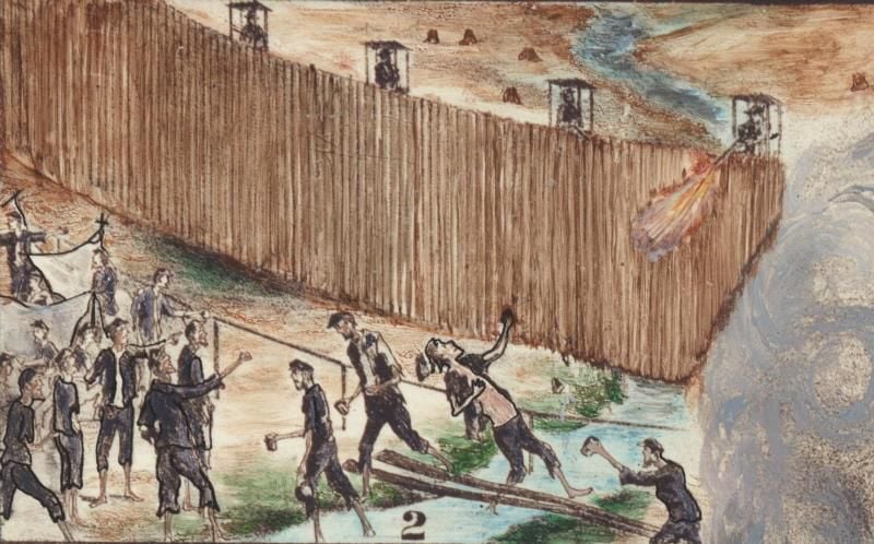 5 men died at Andersonville Prison, Georgia