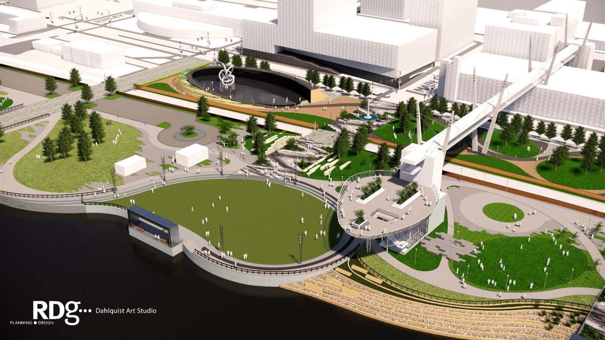 Downtown Davenport business group, Figge unveil new riverfront design ...
