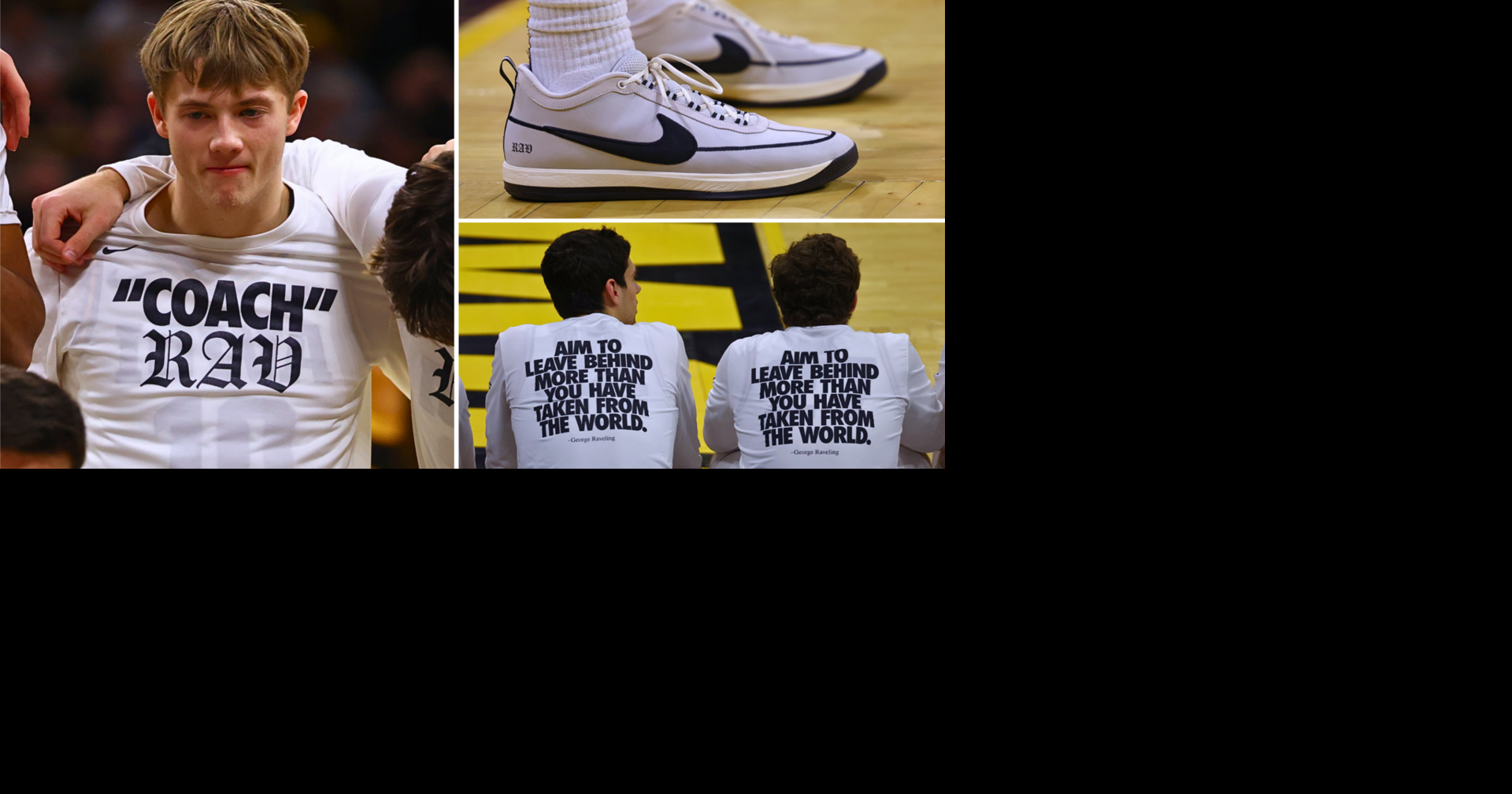 How did Iowa, USC honor former head coach George Raveling?