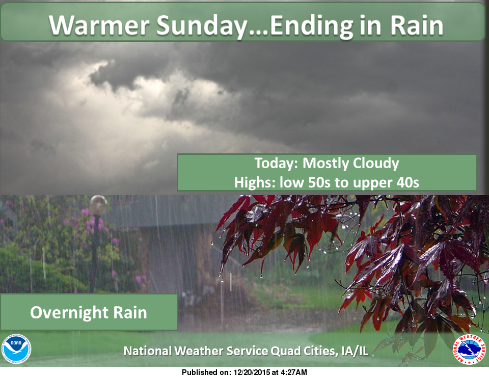 Breezy today, then we're going to get wet