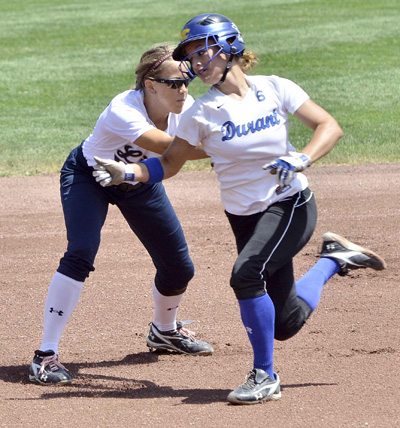 State softball: Durant handcuffed in semis