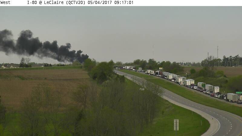 Traffic alert: I-80 reopens after semi fire
