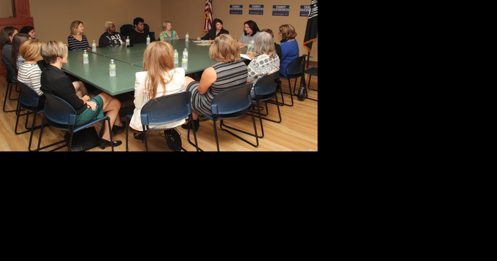 Duckworth makes pitch for U.S. Senate seat at economic roundtable