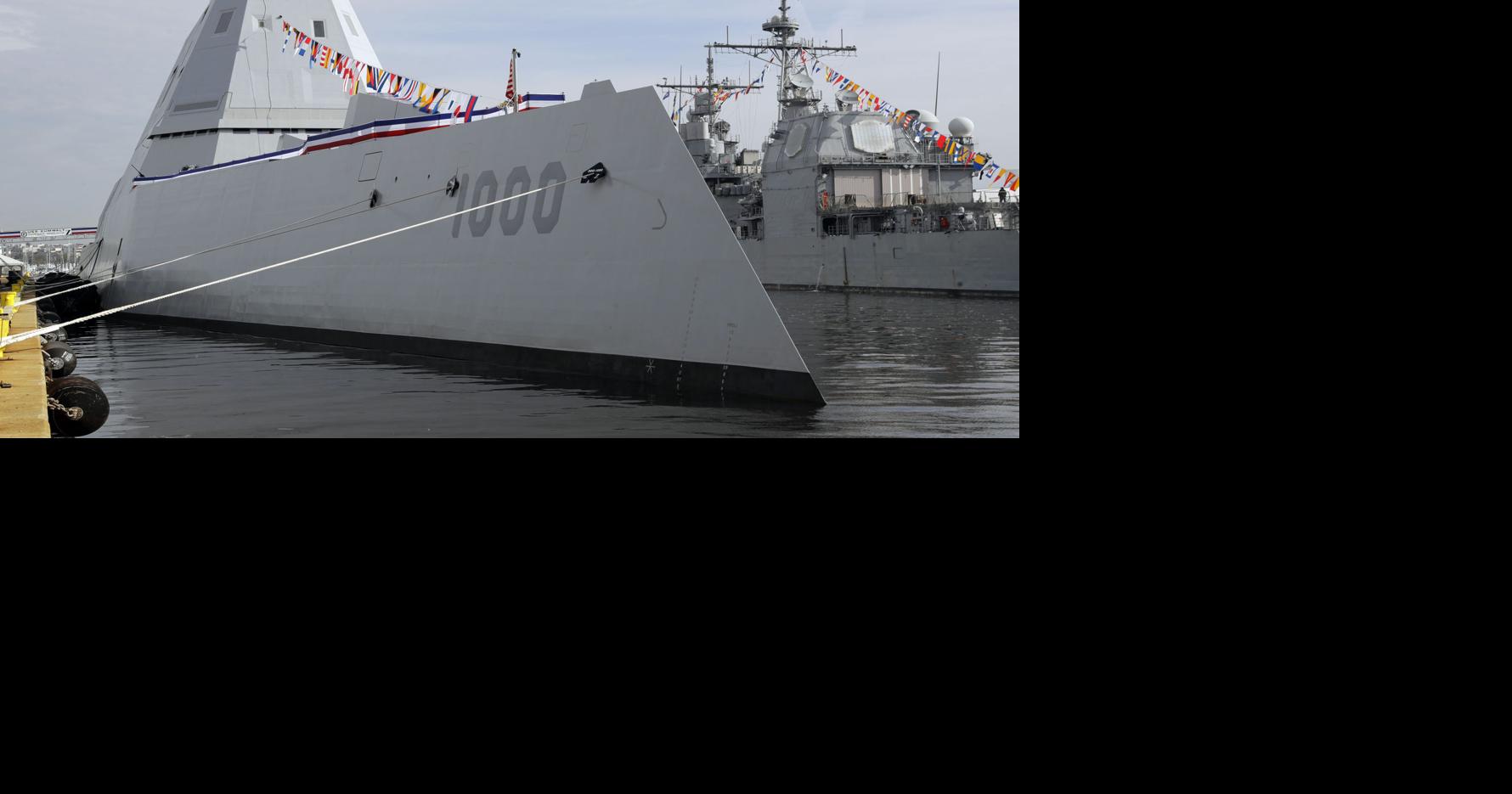 The Navy's new stealth warship, in 15 photos
