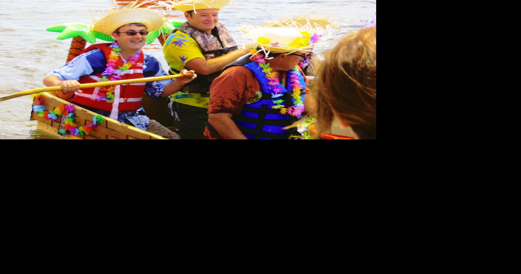 If it floats, it's a boat: Cardboard regatta, hovercraft rally among ...