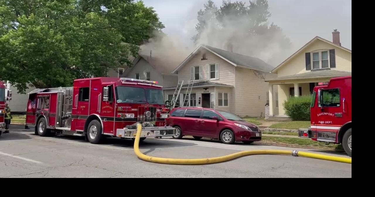 fire in the 1500 block 3rd st in davenport