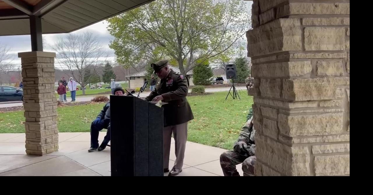 Col. Landis Maddox speaks at Veteran’s Day Ceremony