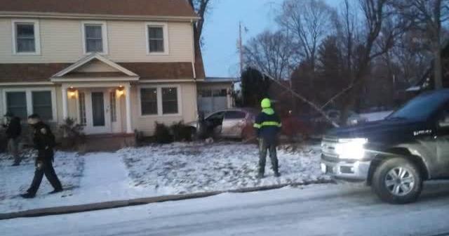 Vehicle abandonded in yard at 27th street and 18th ave. a after driver ...