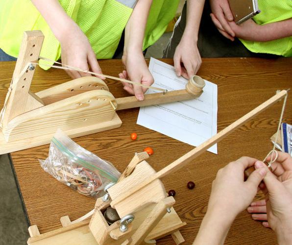 Engineering skills earn Boy Scouts merit badges