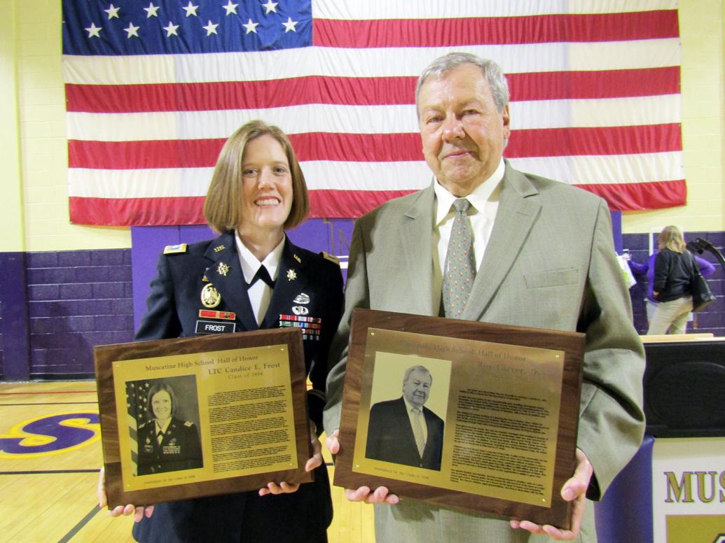 Carver, Frost inducted into Muscatine High School Hall of Honor