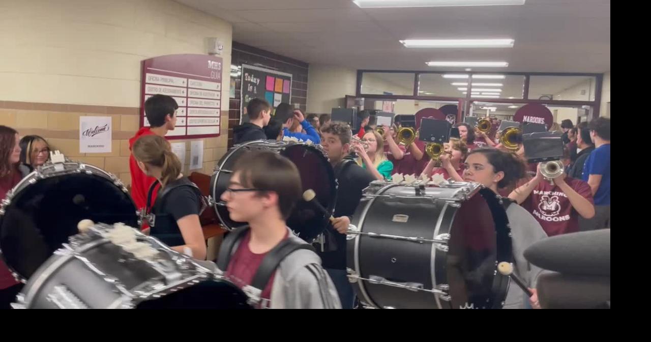 Moline High School boys basketball team send-off to state tournament