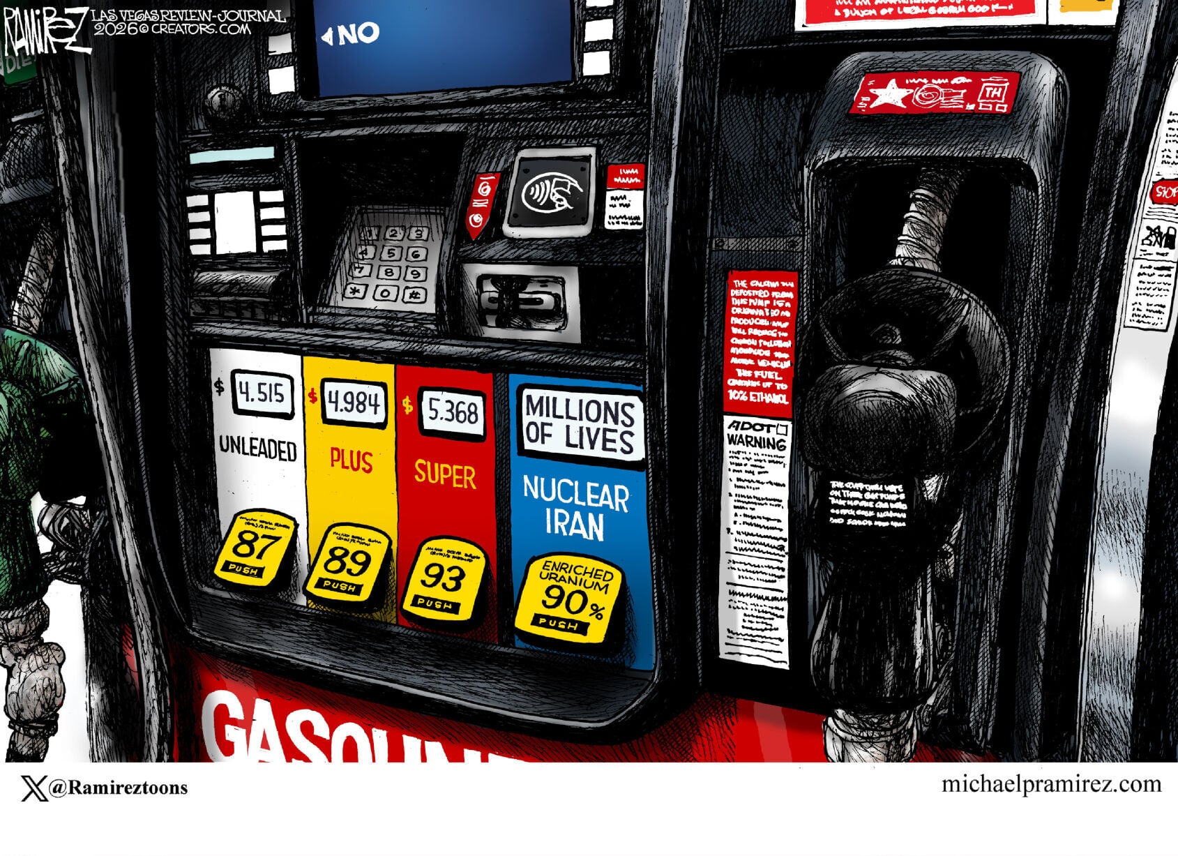 8 political cartoons gouge inflation and high gas price