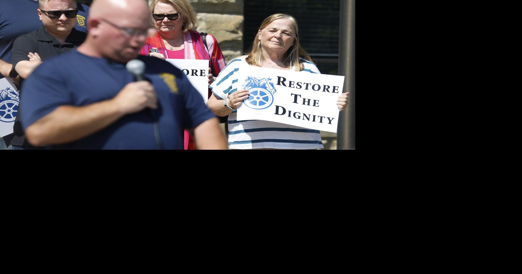 Davenport Teamsters City Hall announcemnet