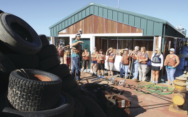 Area teachers learn river lessons on a floating classroom barge