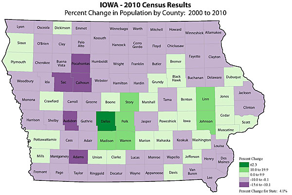 Urban Iowa grows, new Census figures show