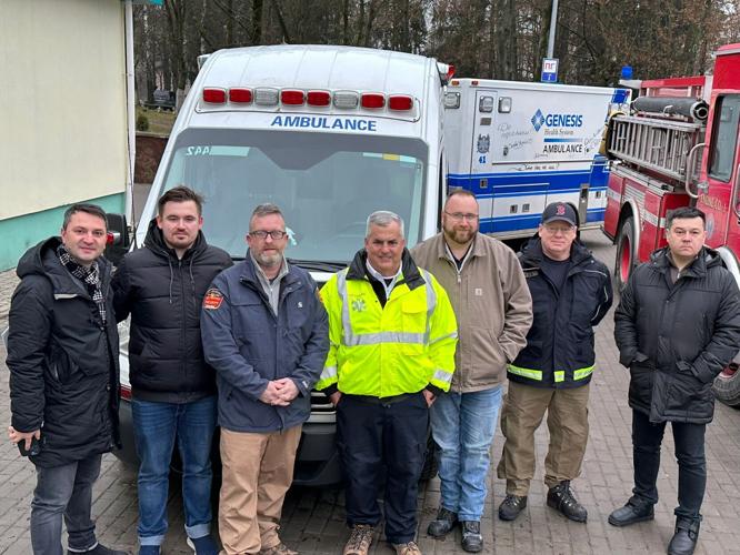 Genesis donates ambulance to Ukraine