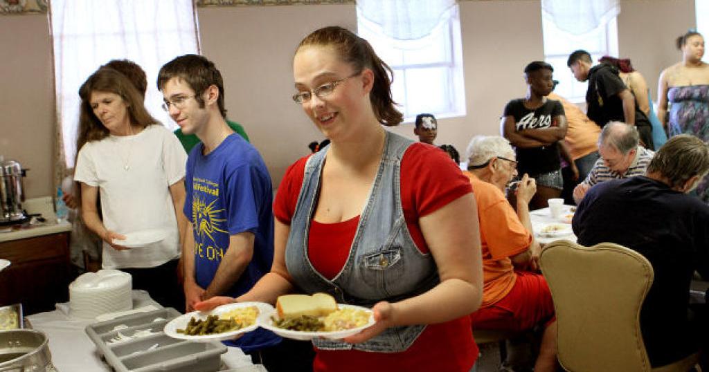Churches United volunteers cook, serve food for 3 meal sites