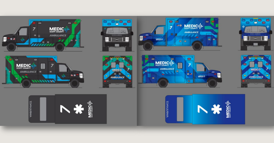 Scott County considers new look for Medic EMS ambulances