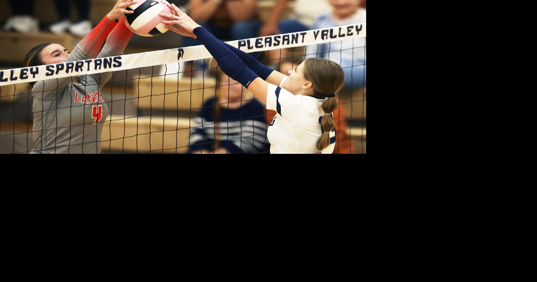 North Scott defeats Pleasant Valley in girls volleyball