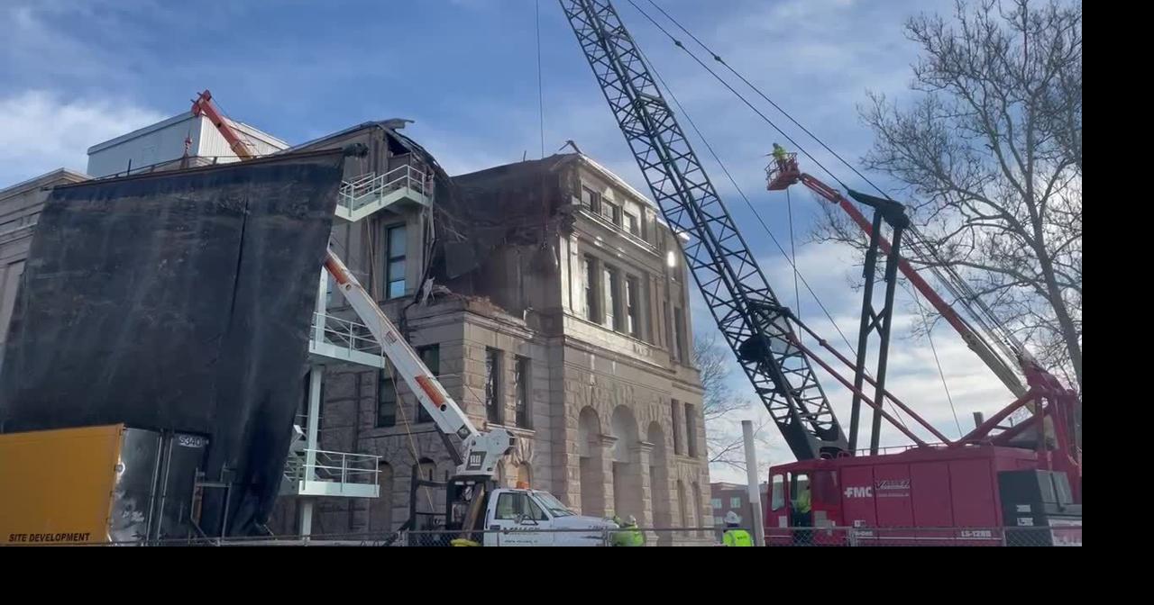 courthouse demolition underway