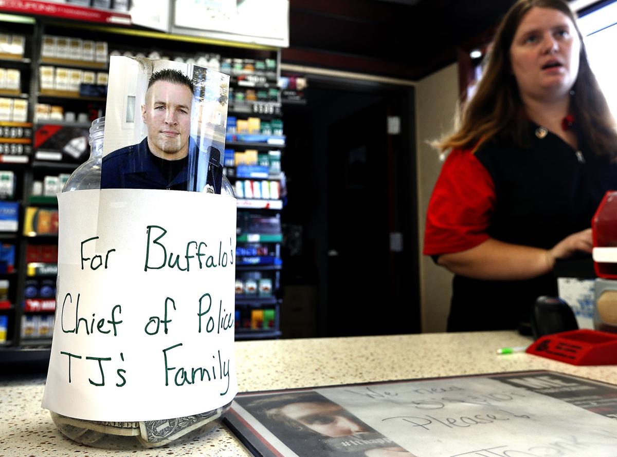 Injured Buffalo police chief back home