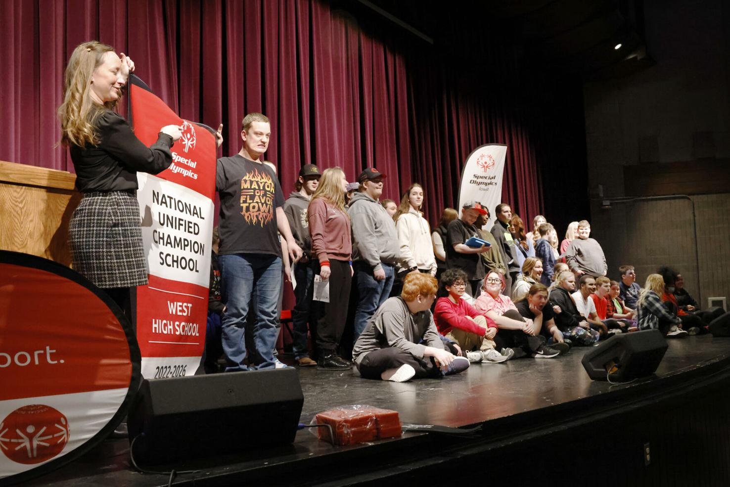 Photos: Davenport West recognized for efforts to make school more inclusive