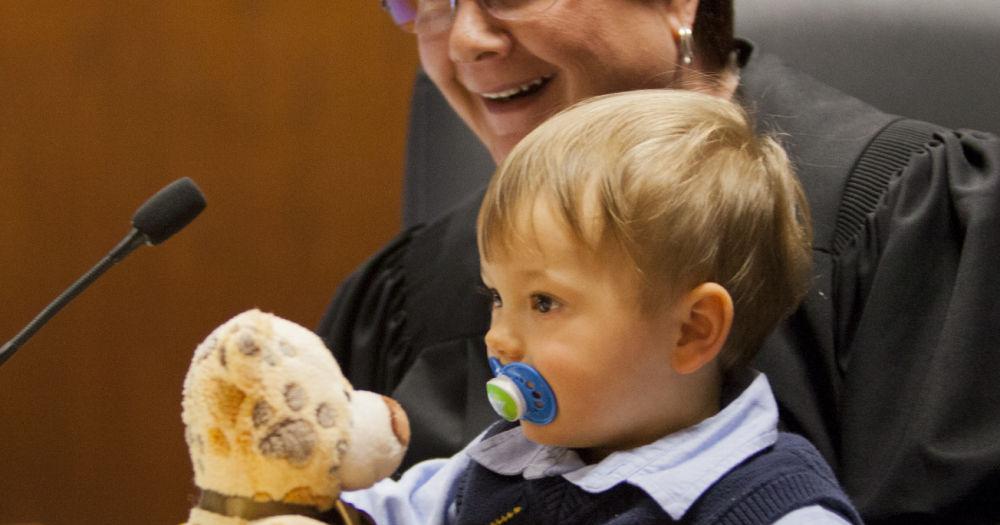 Families, kids, judges celebrate adoption
