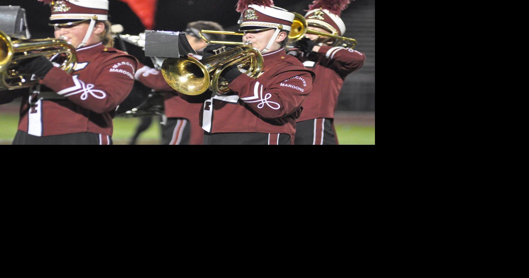 Photos: Moline Marching Maroons perform at halftime of Quincy-Moline ...