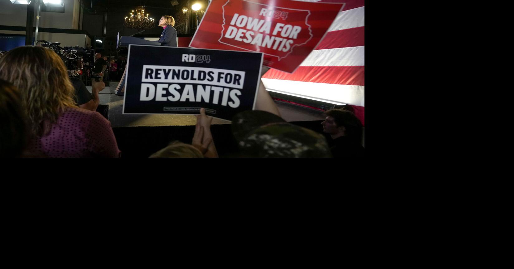 Kim Reynolds endorses DeSantis as Iowa GOP caucuses near