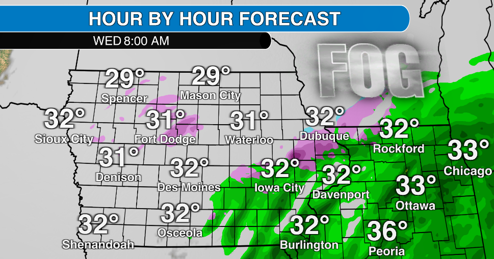 Forecast: More freezing rain ahead in Iowa with dense fog