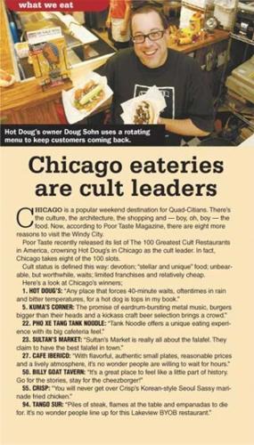 100 Greatest Cult Restaurants in America