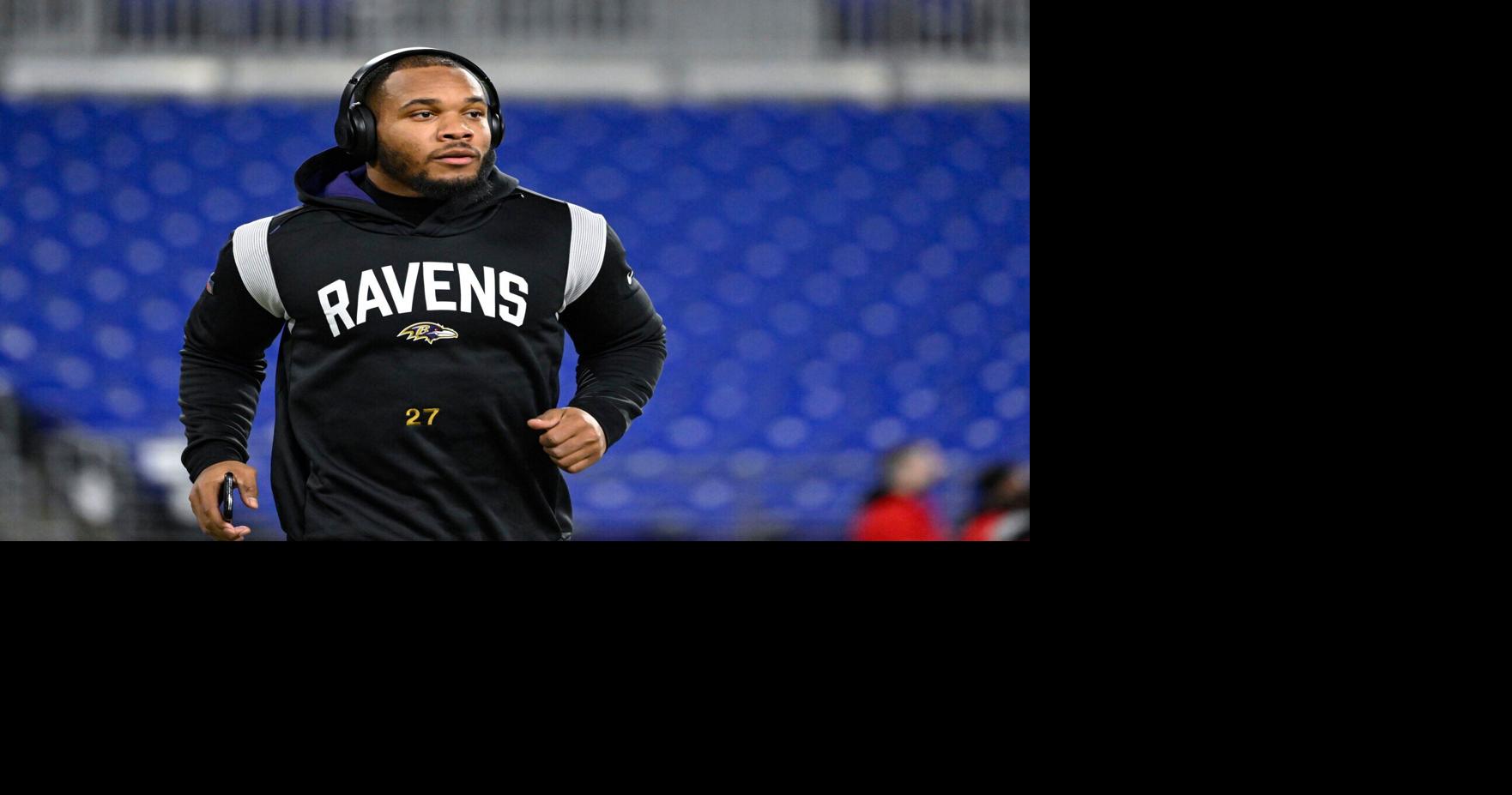 Ravens' Dobbins off PUP list, back at practice