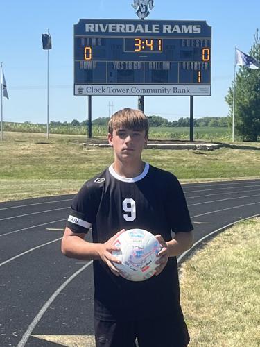 Riverdale High School Soccer player Aiden Sensabaugh