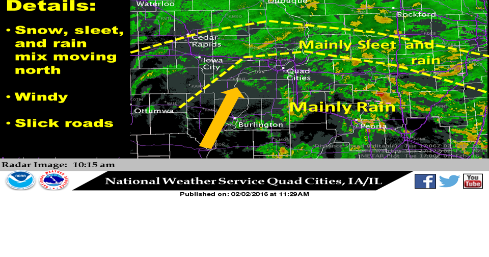 Patchy, blowing snow and a low of 31