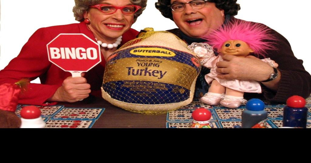 Pair of actors delight in playing women in a comedy about Bingo