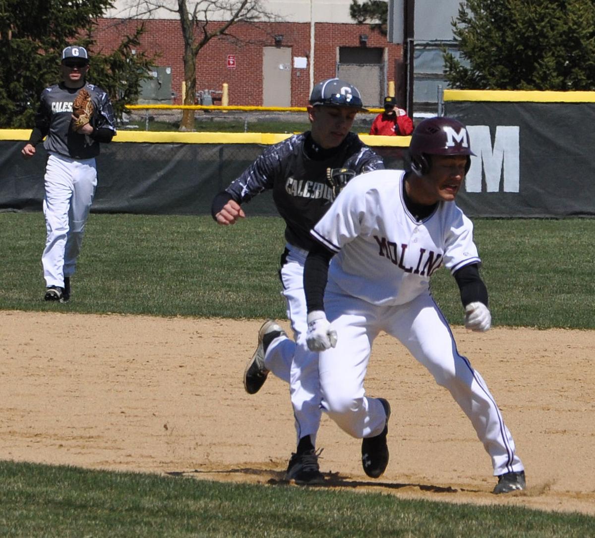Galesburg at Moline Big Six baseball doubleheader