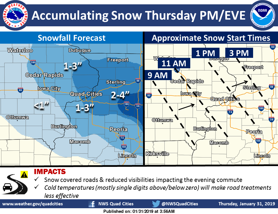 Noon update: Record low temp; snow likely later today | Local News ...