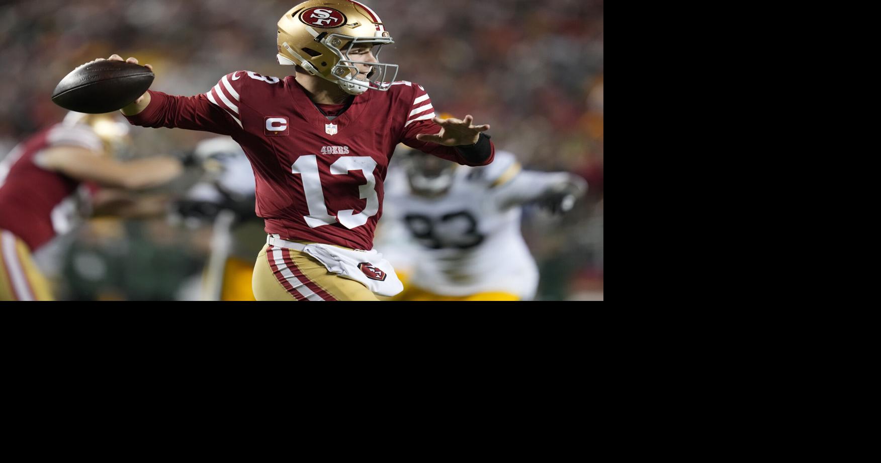 Brock Purdy 49ers NFL draft Jaylin Noel, Jayden Higgins