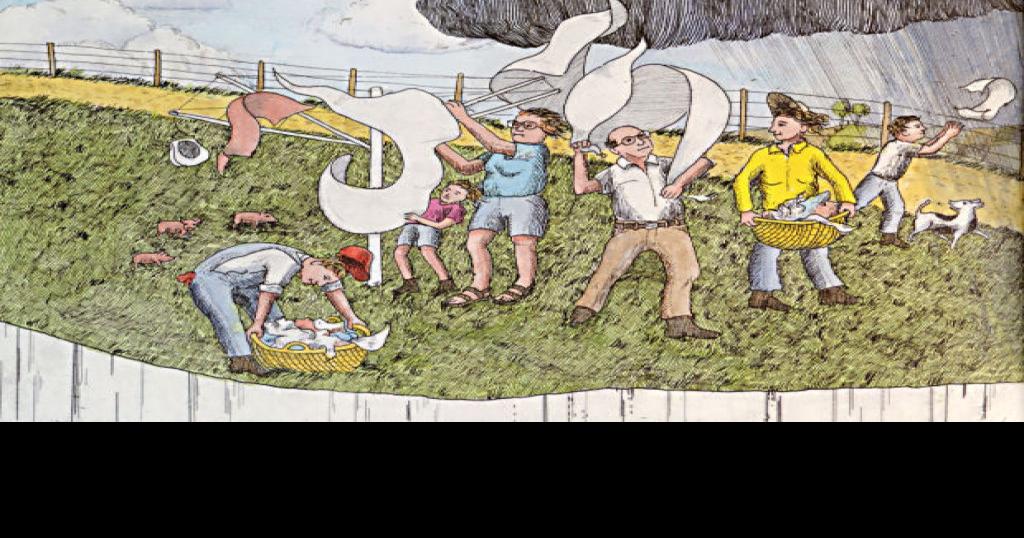 Artist Arthur Geisert weathering the storms