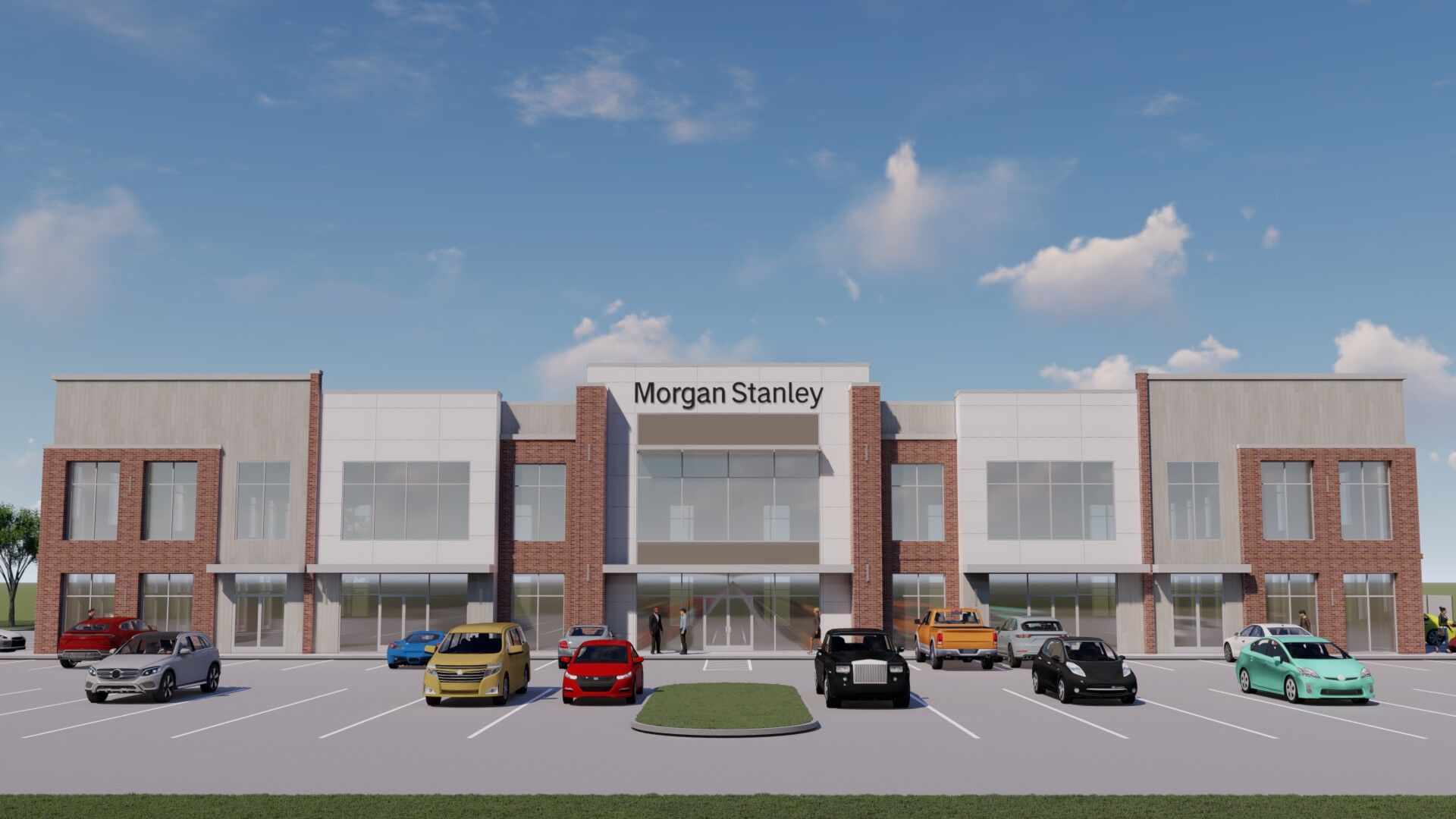 Morgan Stanley, Russell break ground on new building