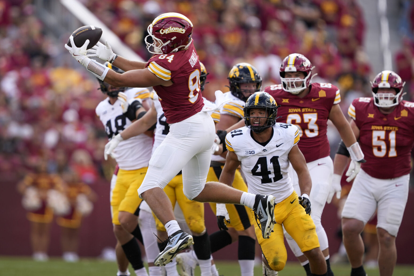 Iowa State's tight end pass play is winning football games