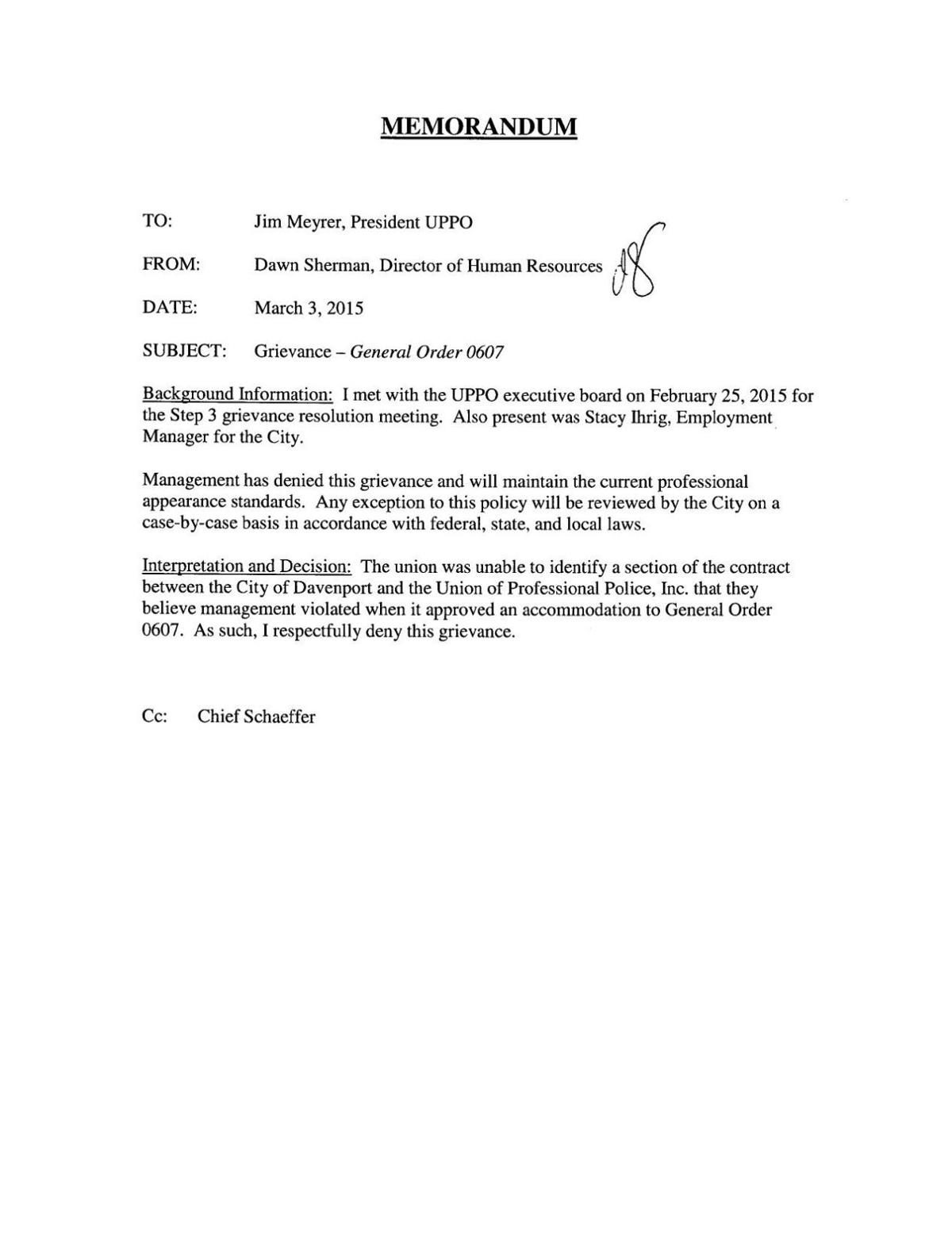 2015 incident led to Davenport police religious accommodation process