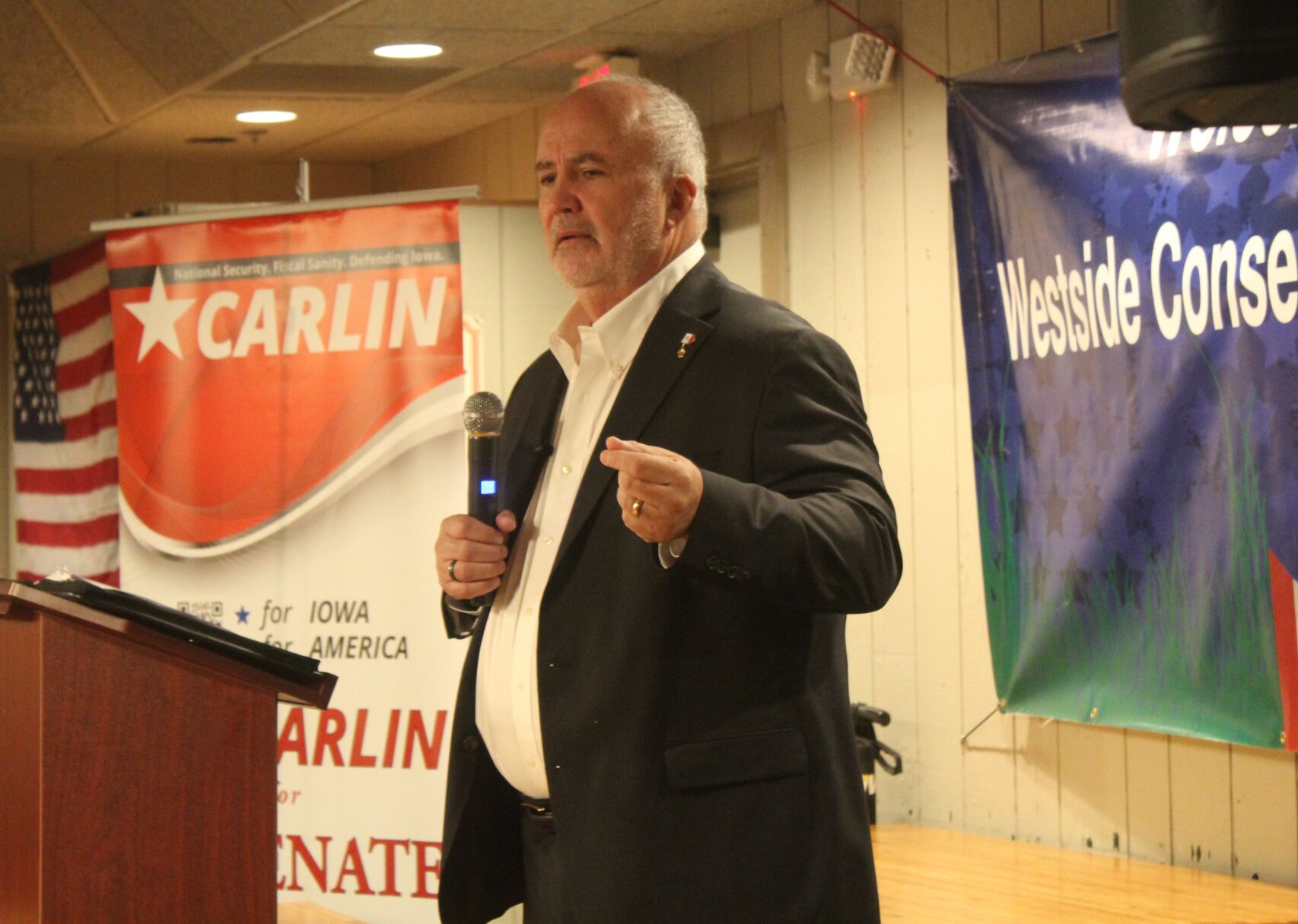 Carlin attempts to make case as Iowa’s most conservative U.S. Senate ...