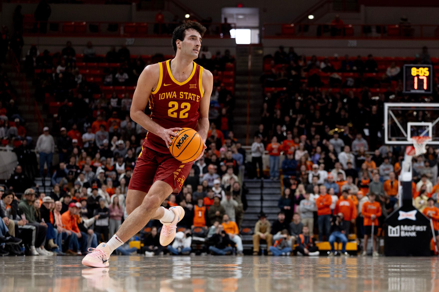 Iowa State basketball ranking in week 12 college AP Poll