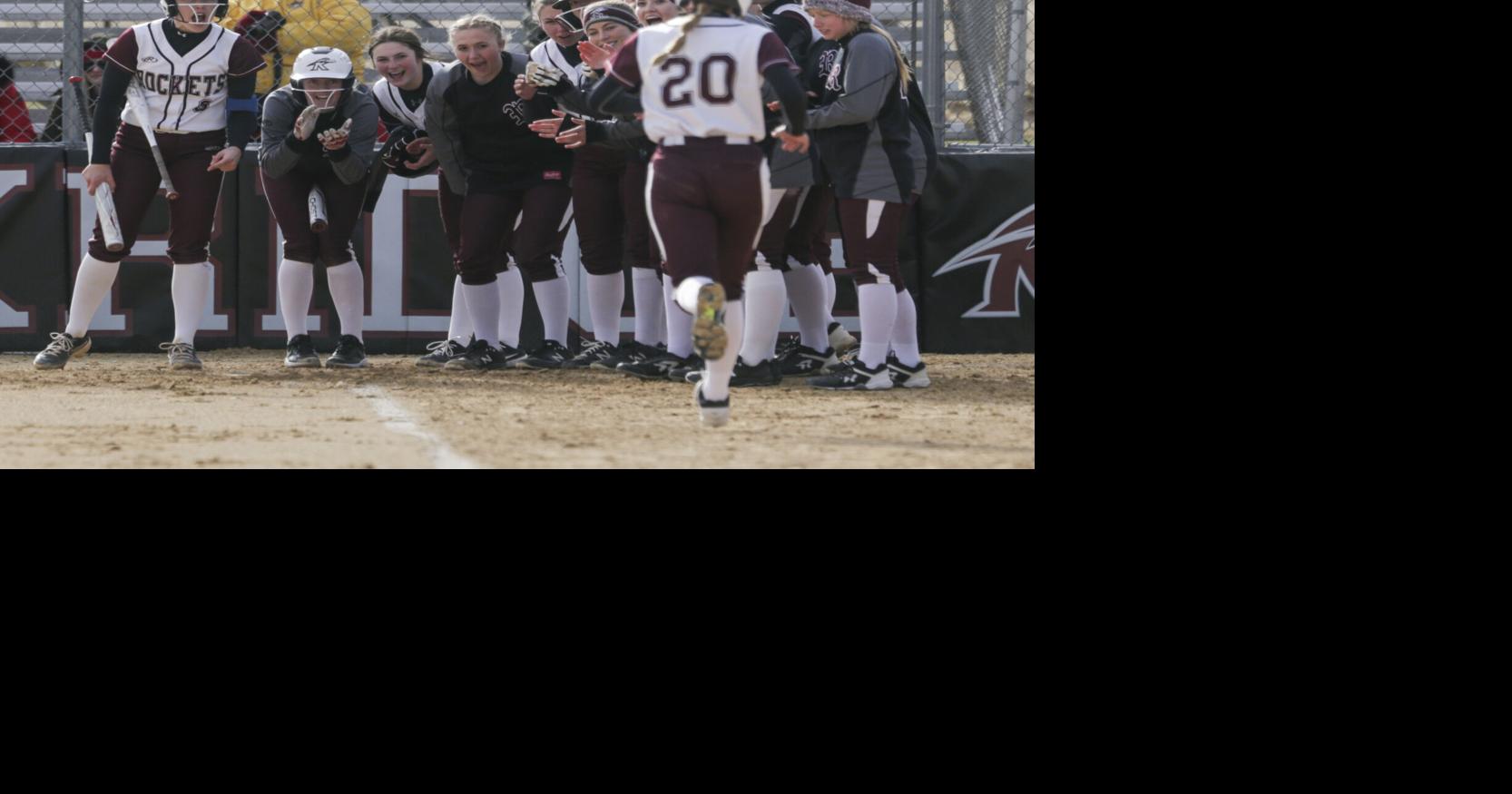 Rockets blast off in TRAC West softball opener